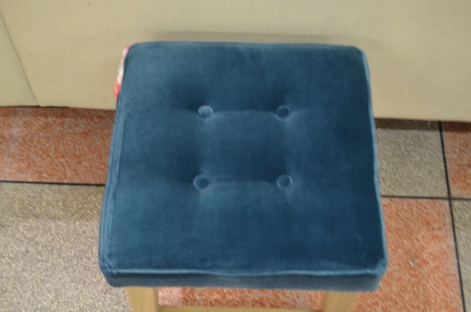 Sofa.com Buttons Short Stool in Matt Velvet Butterscotch Yellow Velvet ...